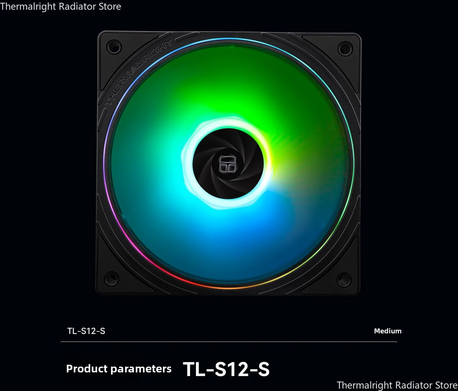 Thermalright TL-S12-S ARGB Case Fan CPU Fan 120mm Cooler Fan PC PWM ...