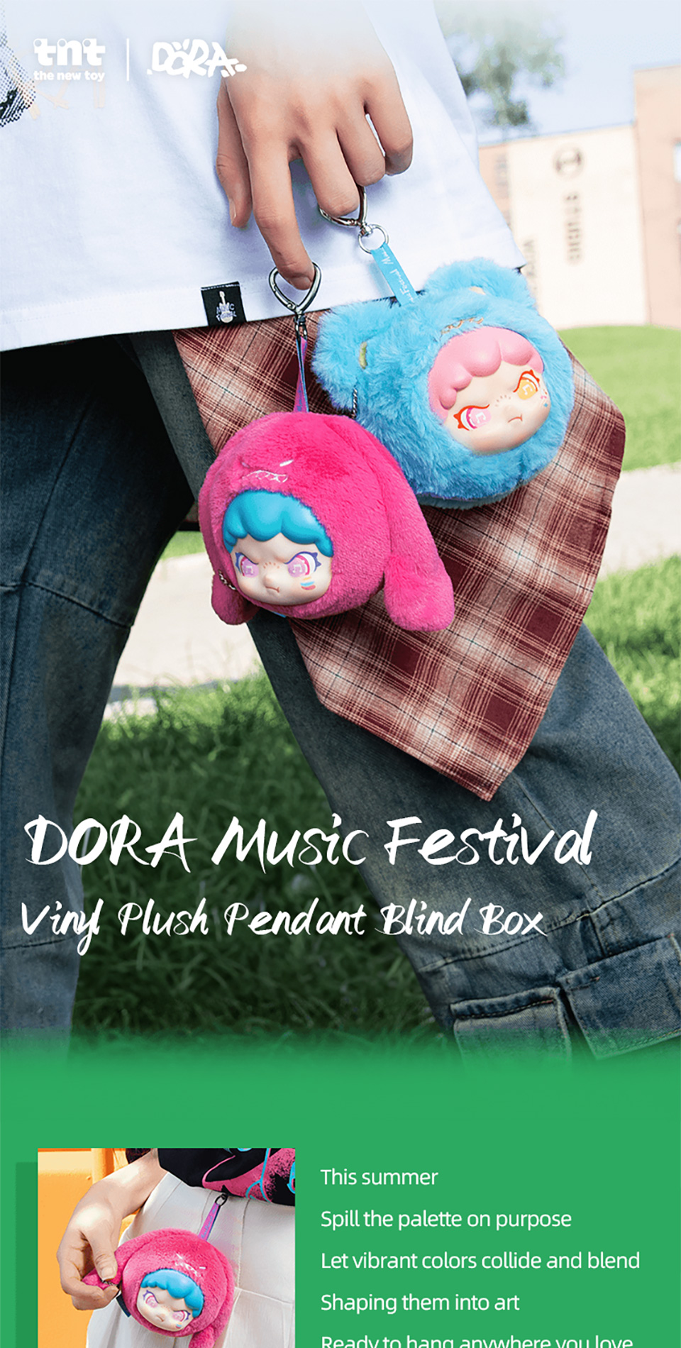 TNTSPACE DORA Music Festival Vinyl Plush Pendant Blind Box Figure (Single Box) | Shopee Philippines