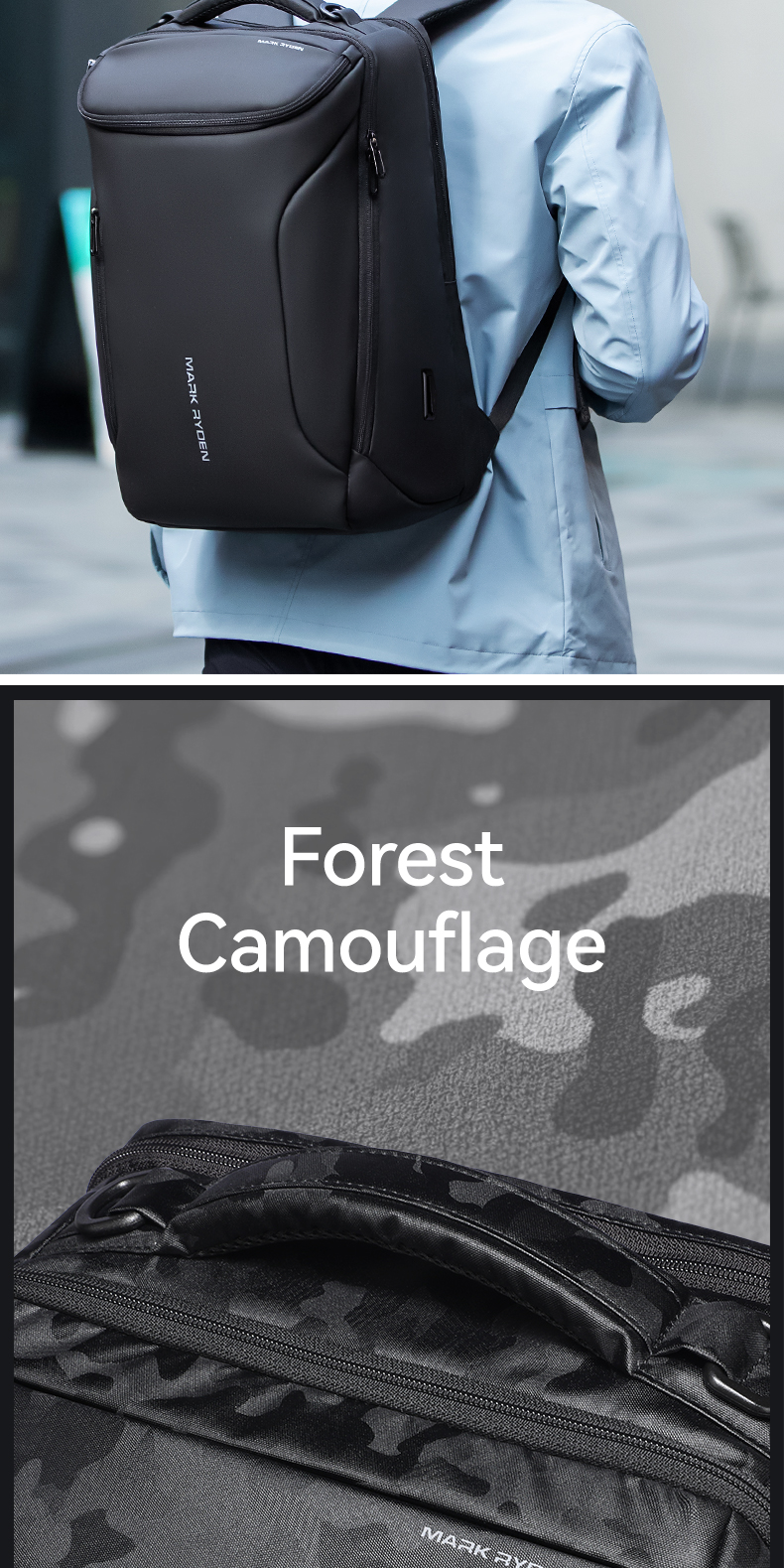 Mark Ryden Travel Backpack for Men Fits in 17.3 inch Laptop | Shopee ...