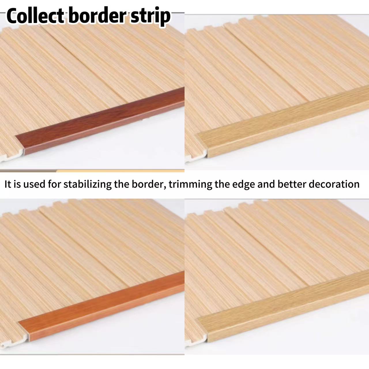 WPC Ecological Wall Panel Waterproof Grille & Fluted Design Fireline ...