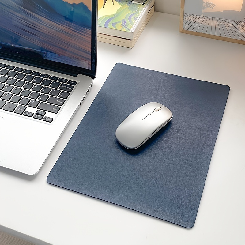 Faux Leather Mouse Pad Solid Color Simple Fashion Office Mousepad Home ...