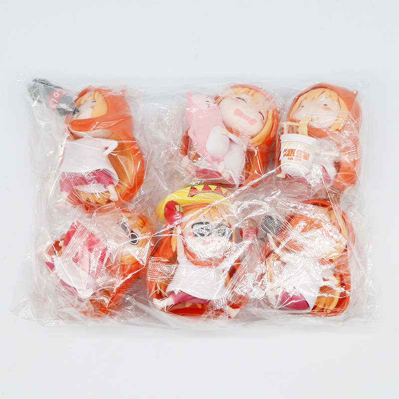 6Pcs/Set 8-9cm Anime Himouto! Umaruchan Figure Doma Umaru Cute Q ...