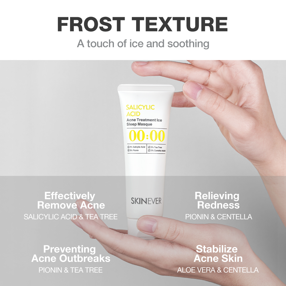 SKINEVER Salicylic Acid Acne Treatment Set Moisturizing Masque Deep ...