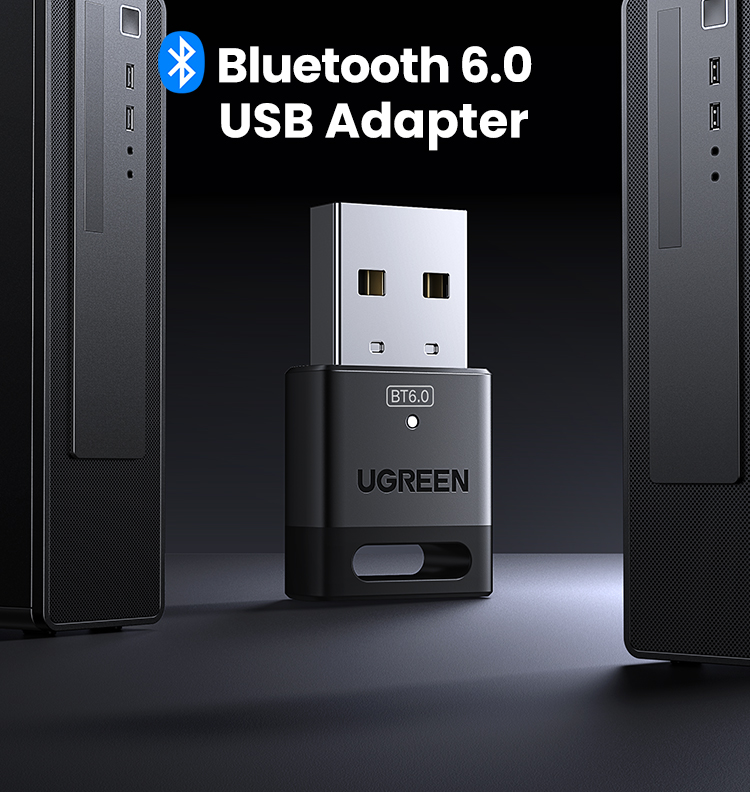 UGREEN Dongle USB Bluetooth Adapter for PC Bluetooth 6.0 Receiver & Transmitter for Bluetooth ...
