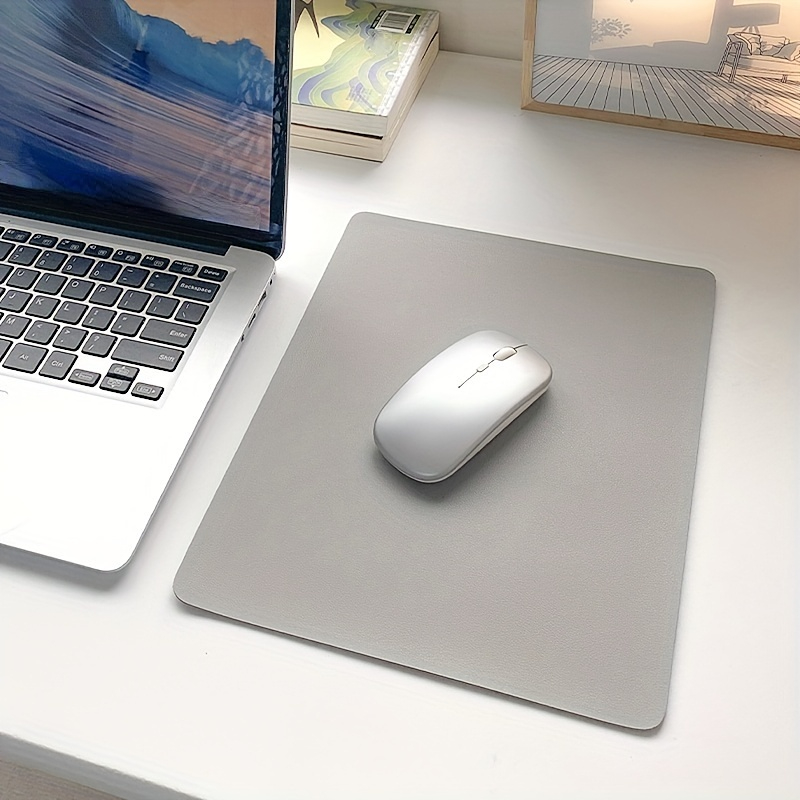 Faux Leather Mouse Pad Solid Color Simple Fashion Office Mousepad Home ...