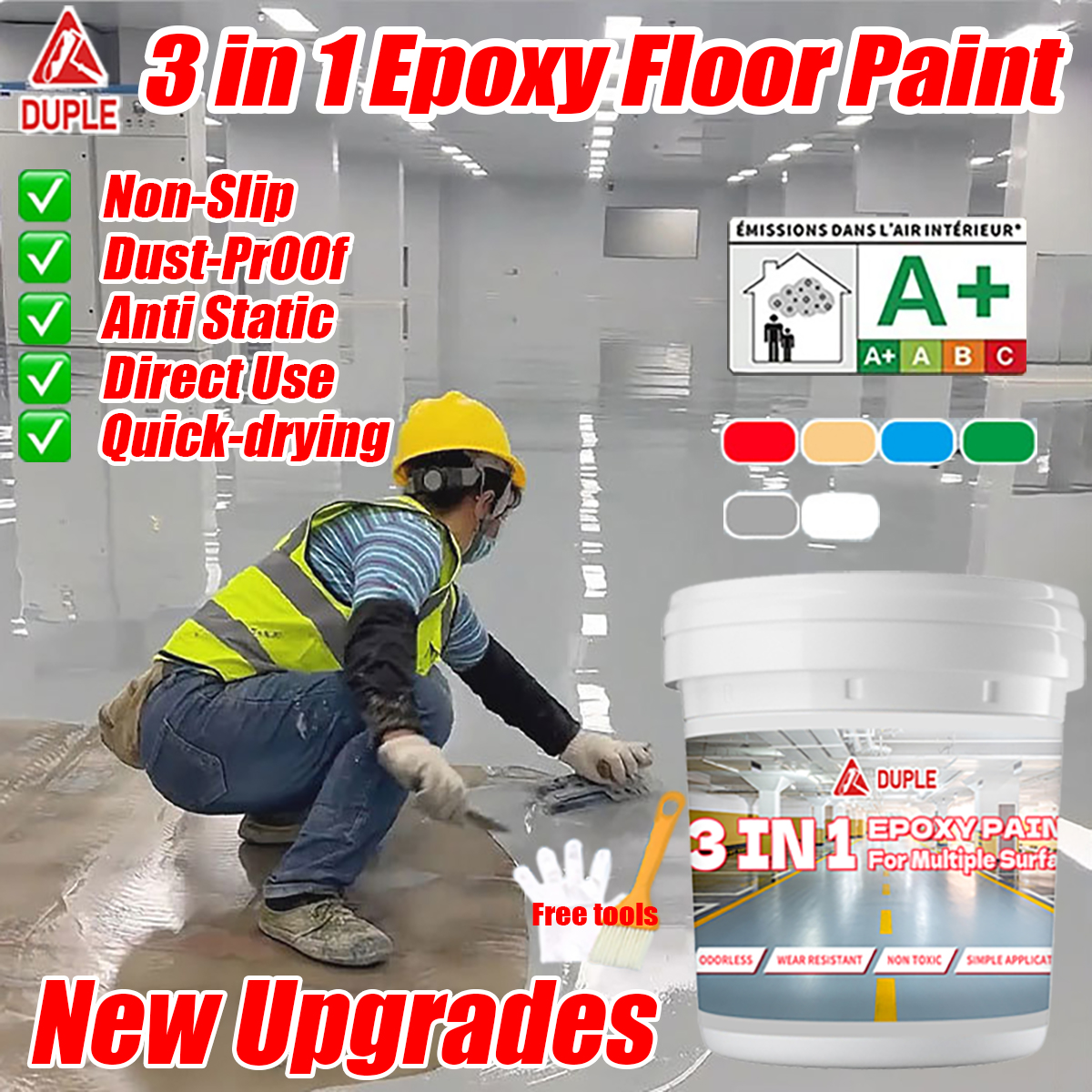 3 In 1 Floor Paint Epoxy Flooring Paint Epoxy Floor Paint For Rough ...