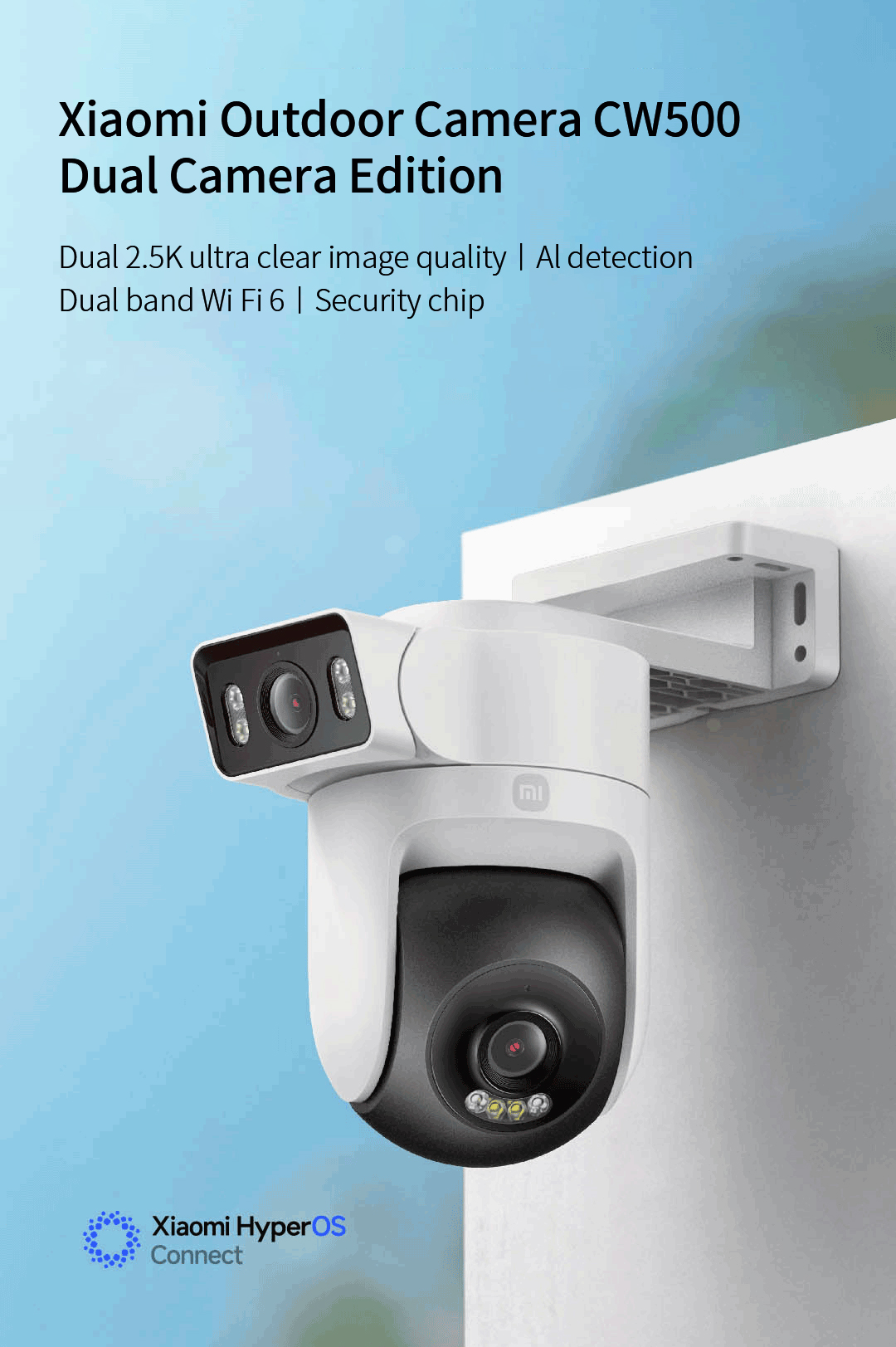 Xiaomi CW500 Outdoor Smart Camera Dual-Lens Version 4MP Sensors AI ...