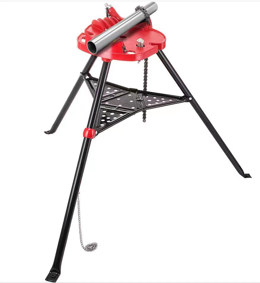 Heavy-duty Pipe Support with Hinges, Pipe Vise Gantry, Adjustable Pipe ...