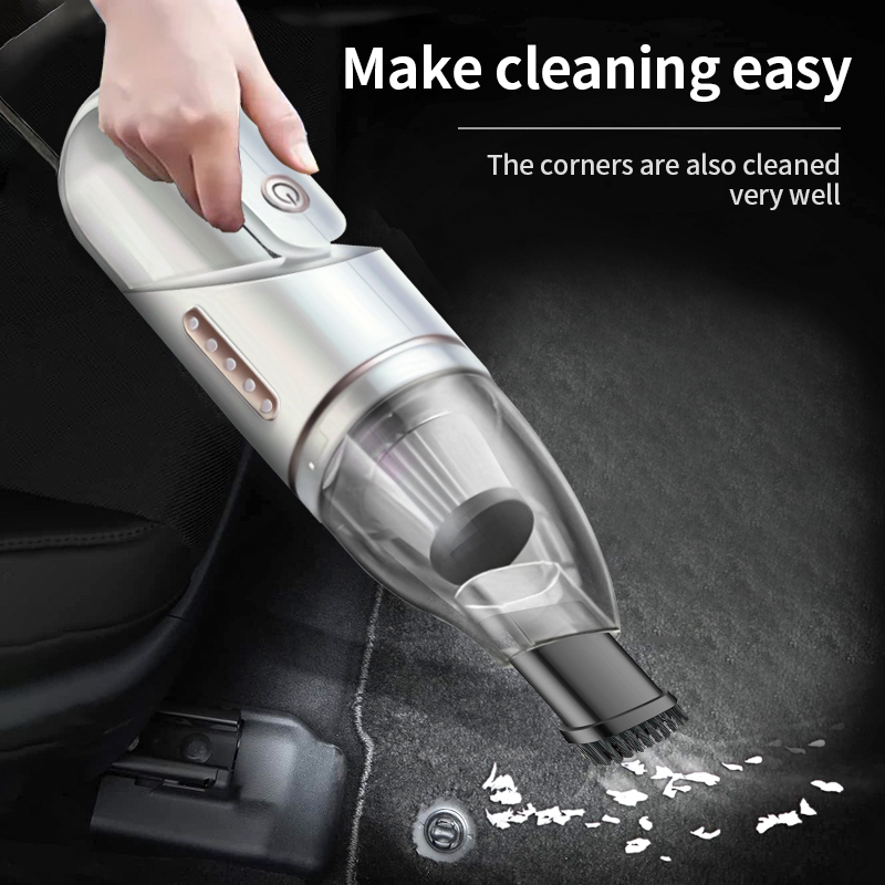 12V High Power Portable Vacuum Cleaner with Crevice Tool Filter Bag ...