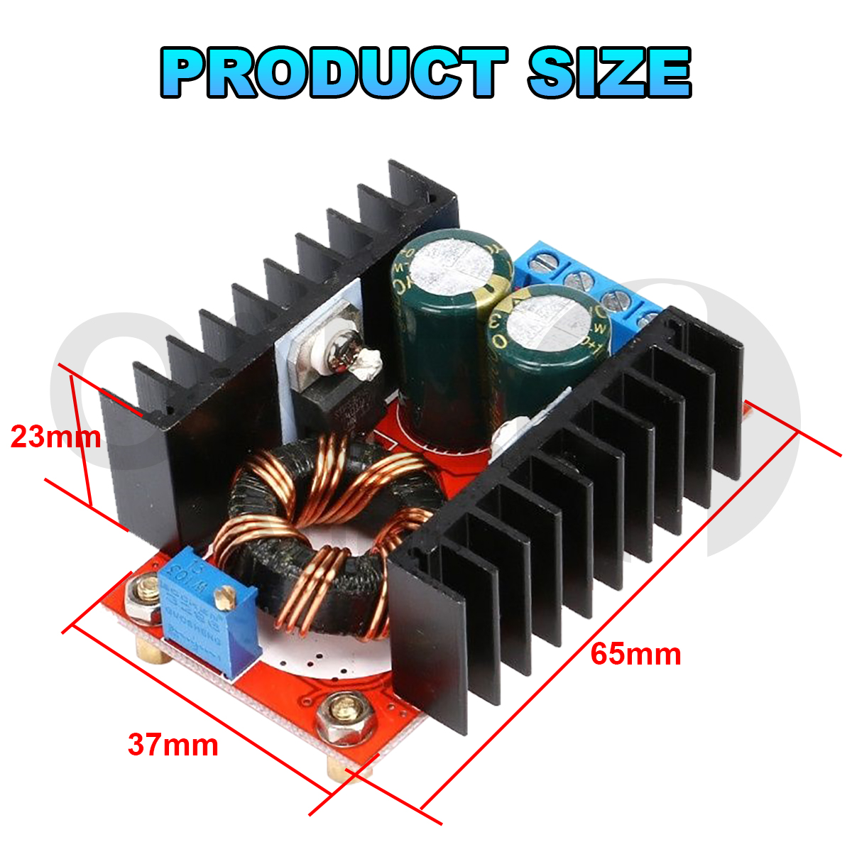 OneAudio 150W DC-DC Boost Module 10-32V to 12-35V 10A Step-Up Converter ...