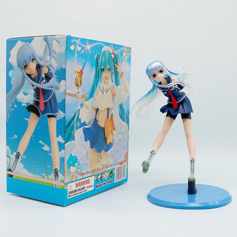 18cm Arpeggio of Blue Steel Anime Figure Iona Standing Position Blue ...