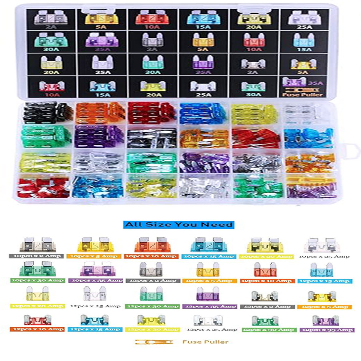 272-300 Pieces Car Fuse Sorting Kit Suitable for Car/RV/Truck ...