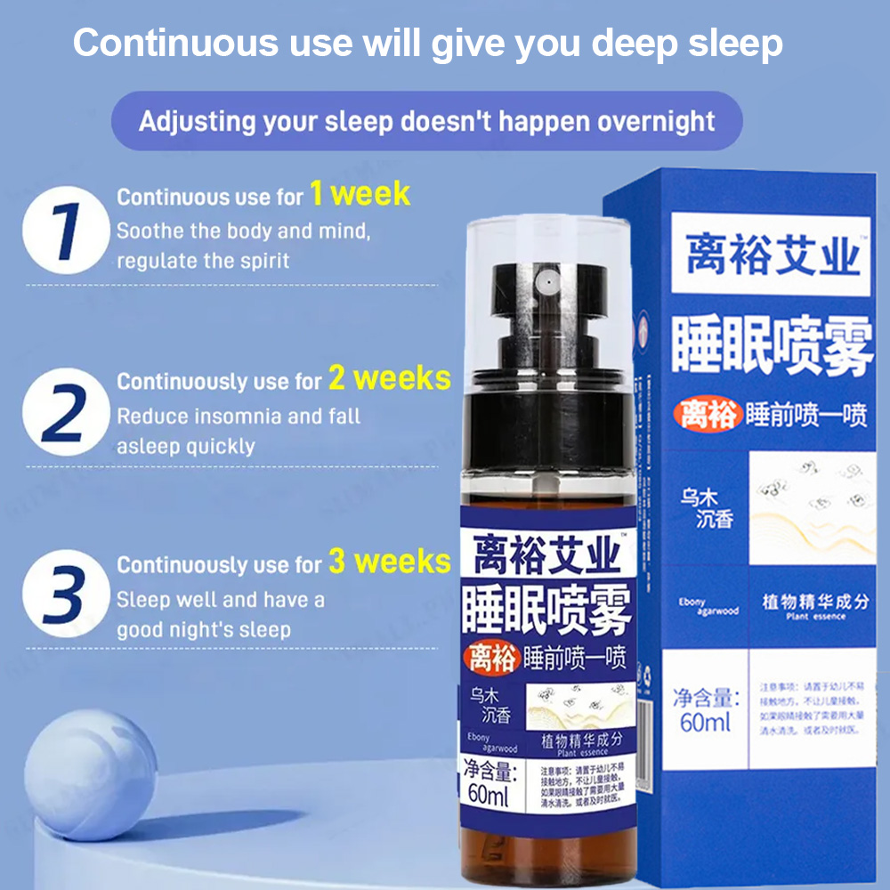 Ebony Agarwood Sleep Spray Soothing Sleep Spray Improves Sleep Relax ...