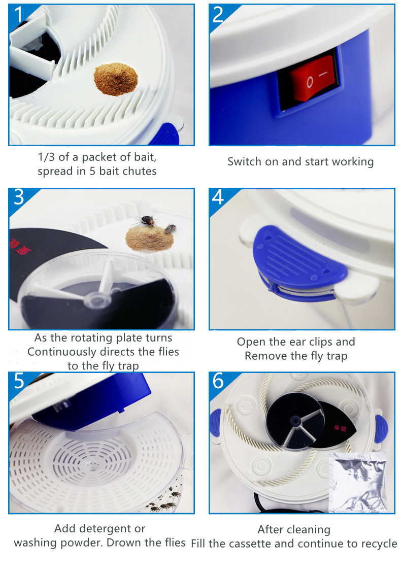 Electric Pest Control Device Insect Catcher Effective Electric Fly Trap ...