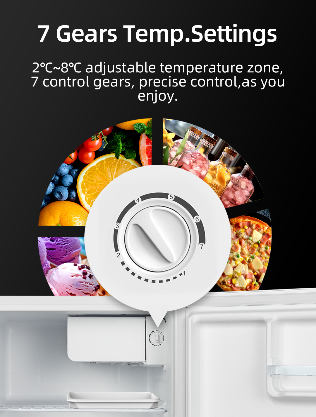 【NEW】CHiQ 1.8 cu.ft Single Door mini Refrigerator CSR02DW with Freezer ...