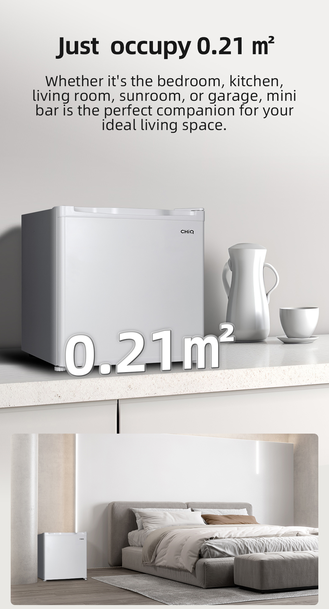【NEW】CHiQ 1.8 cu.ft Single Door Mini Refrigerator CSR02DB CSR02DW ...