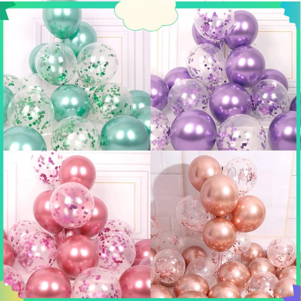 50 Super Sparkling Balloon sets for birthday decoration, weddings ...