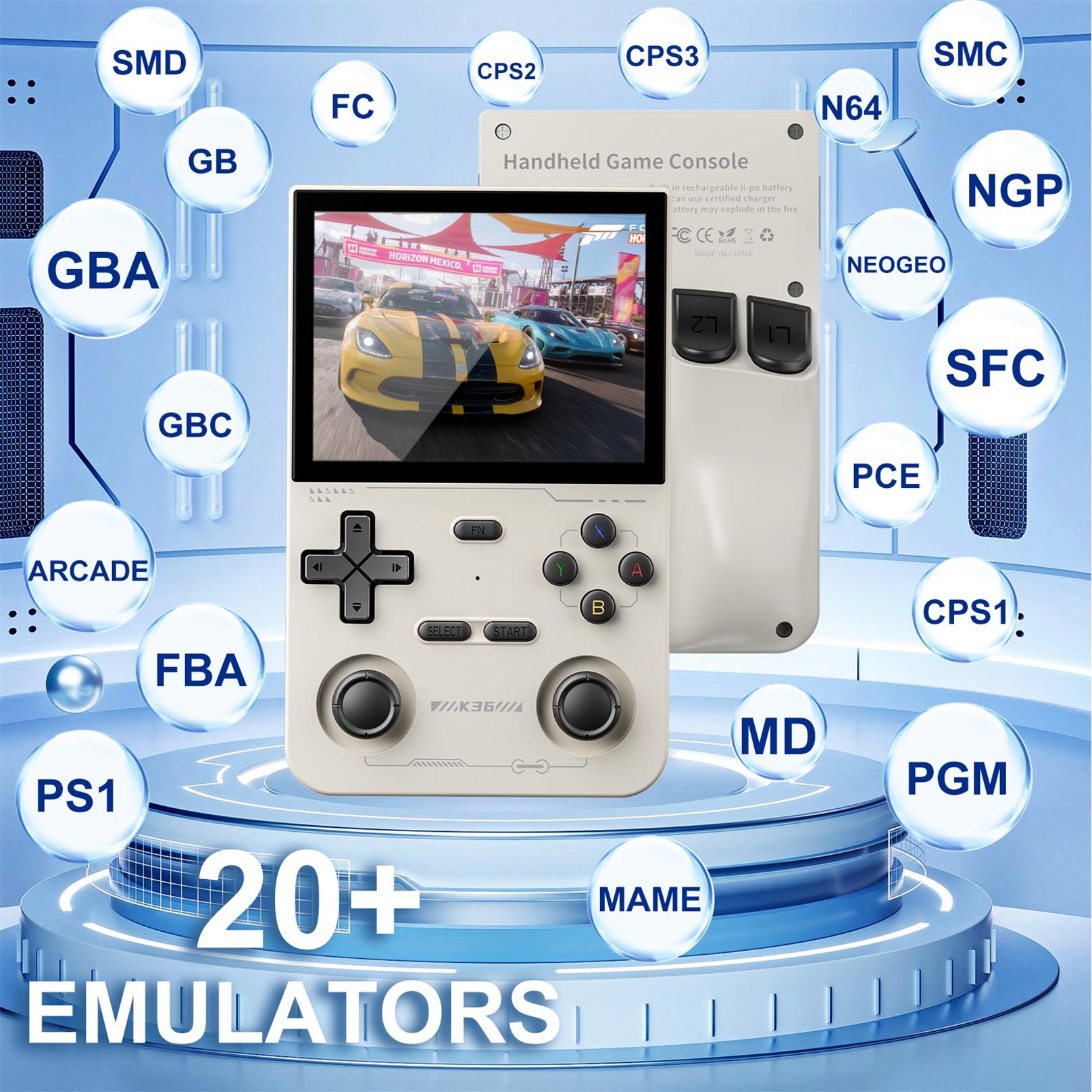 New Open-Source Handheld Game Console, Over 20 Emulators, Built-in ...