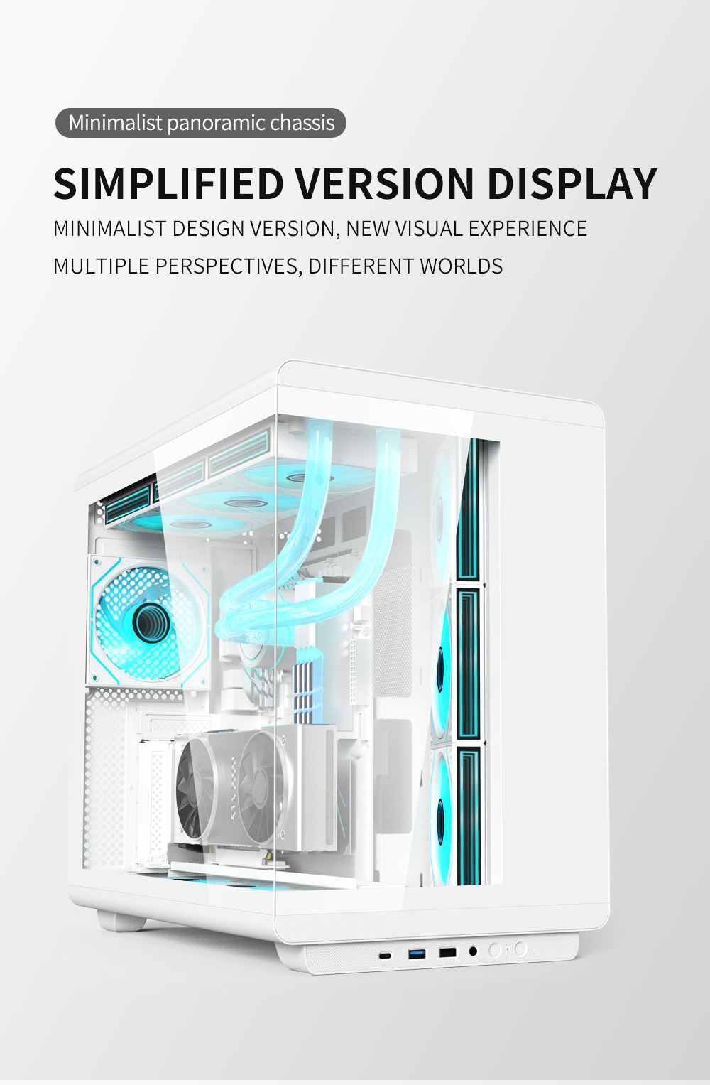 Acer Seaview Palace Pro Gaming PC Case With Argb 4Pcs Fan Screen ...