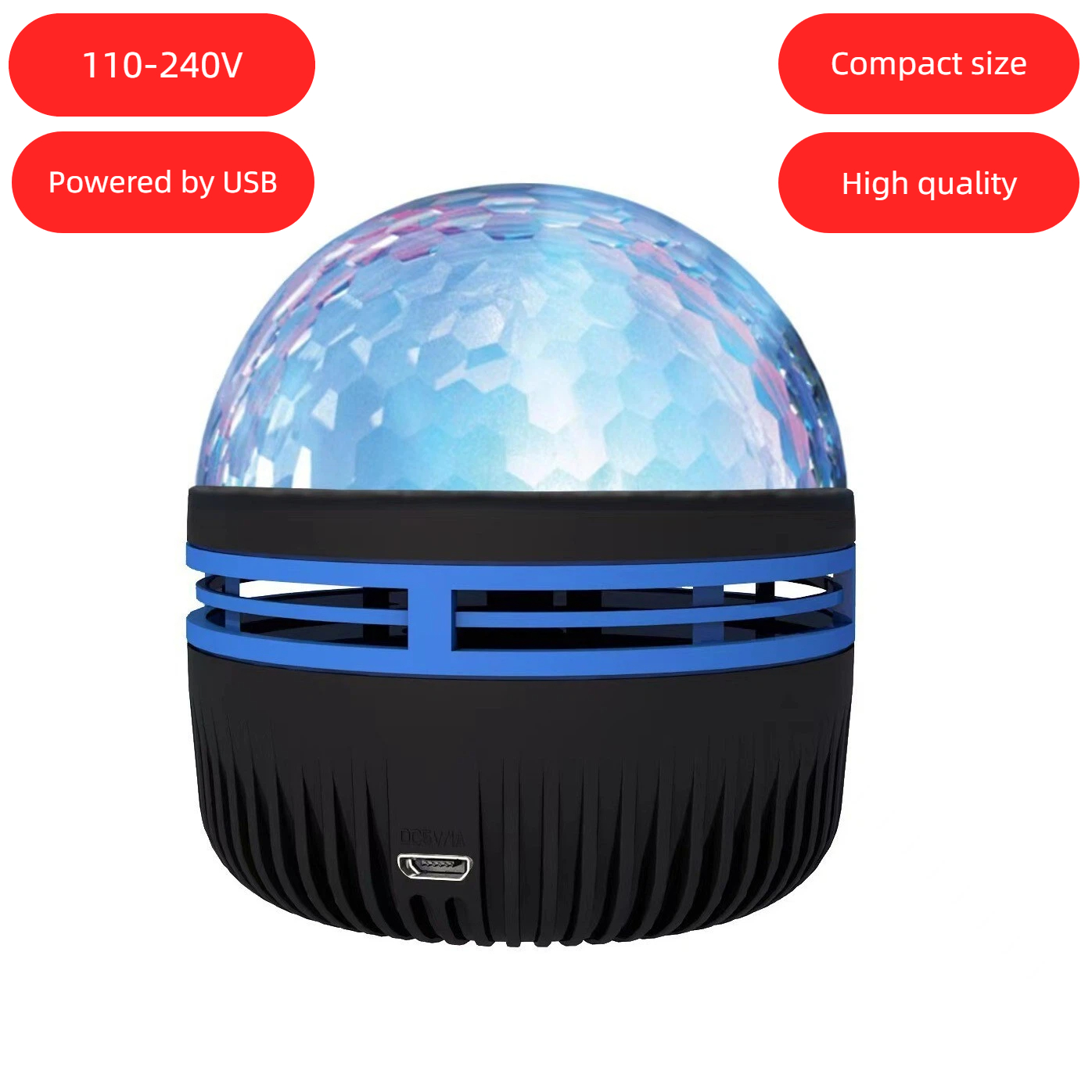 Rotating Magic Ball Projector - USB Laser Disco Light with Music Sync ...