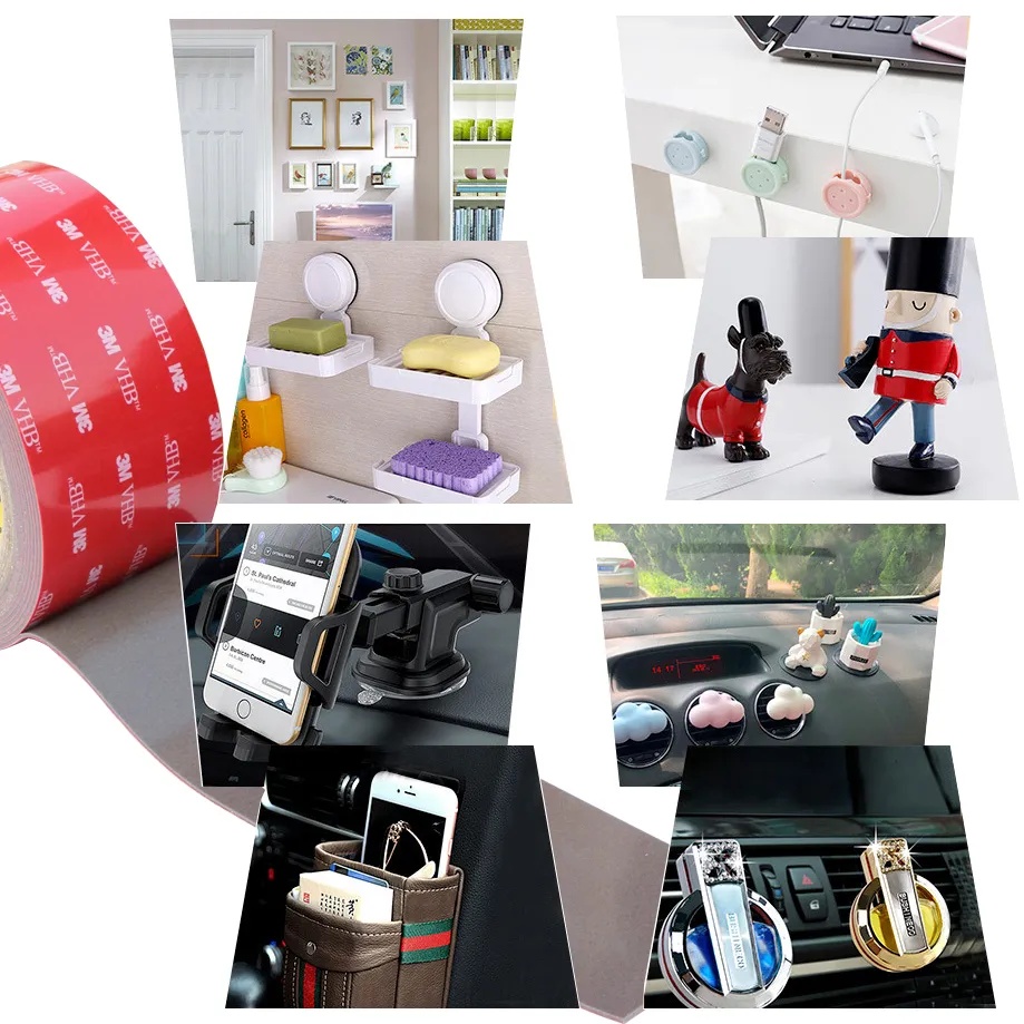 3M Strong Permanent Double Sided Super Sticky Foam Tape Roll For ...