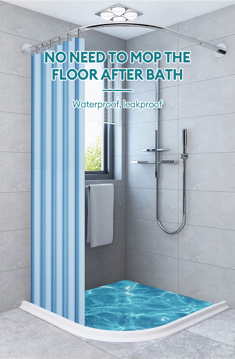 XTEN Silicon Sink Water Barrier Shower Separator Bathroom Sealing Strip ...