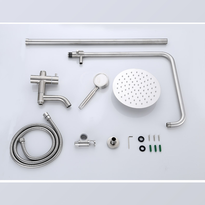 XTEN 304 Stainless Steel Single Point Shower Set with Faucet 3 way ...