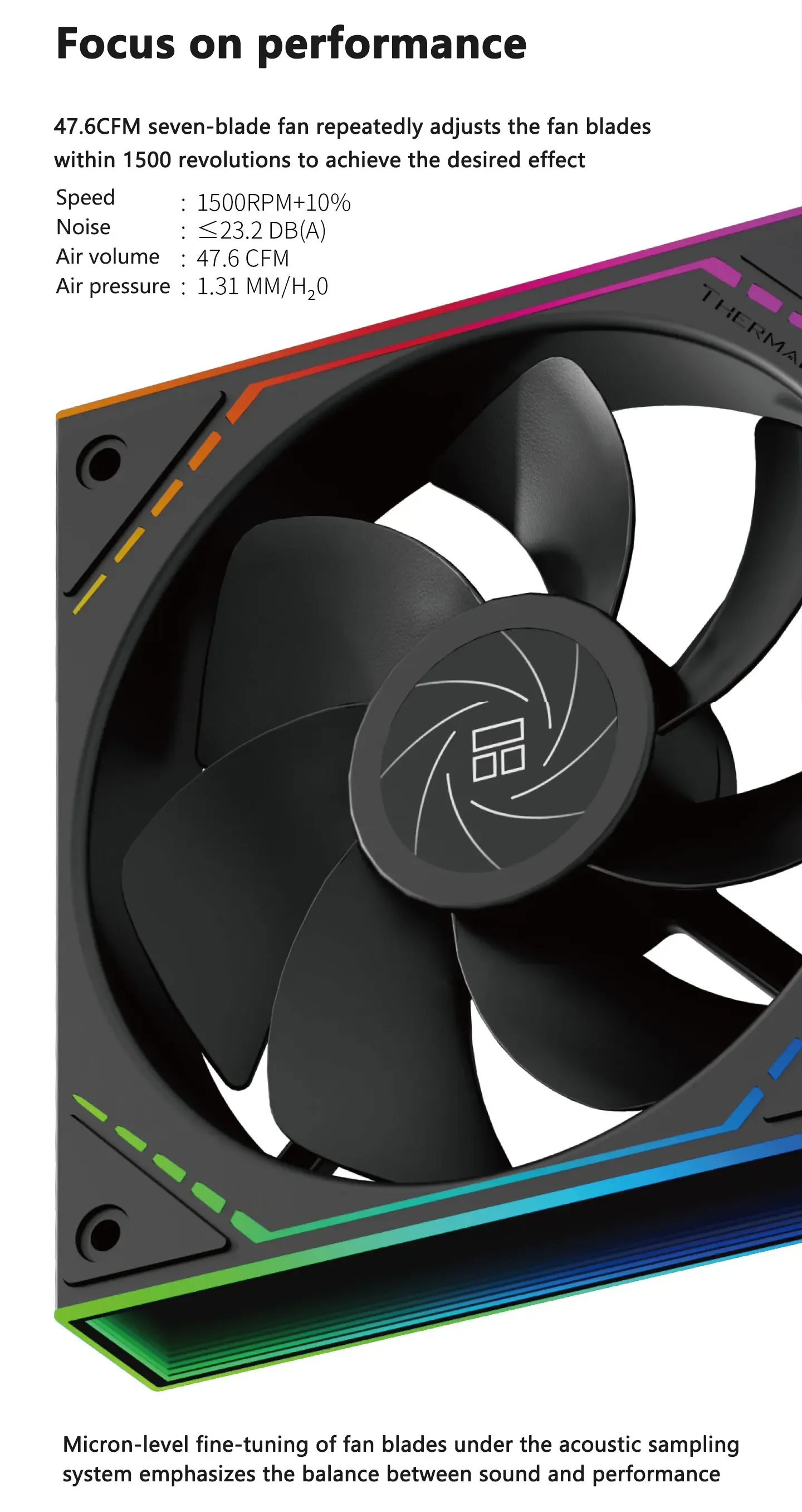 Thermalright TL-M12QR X3 120mm ARGB Reverse Fan CPU Fan ARGB Light ...