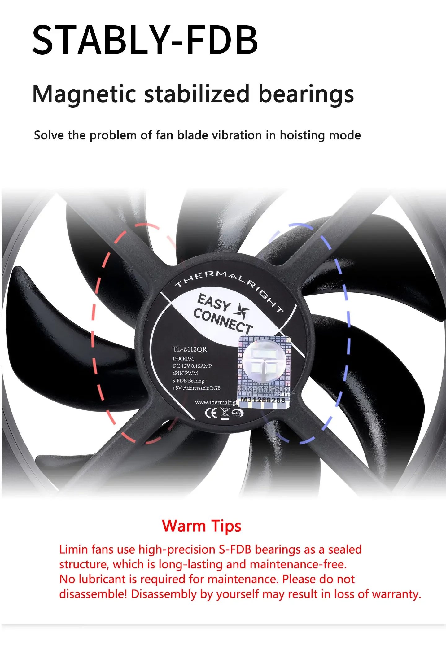 Thermalright TL-M12QR X3 120mm ARGB Reverse Fan CPU Fan ARGB Light ...