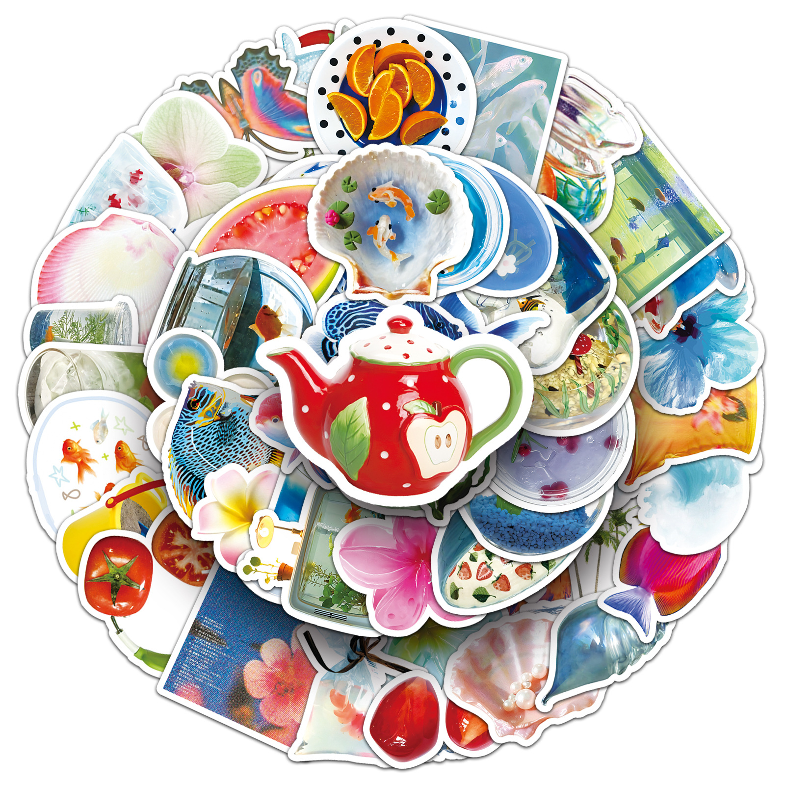 50PCS Tropical Summer INS Stickers Graffiti DIY Phone Laptop Room ...