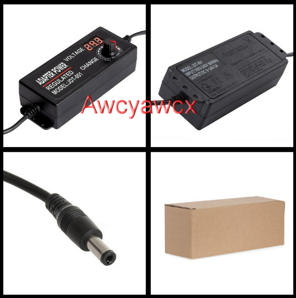 AC Adjustable Adapter DC 3V 4V 4.5V 5V 6V 7V 7.5V 8V 9V 10V 12V 13.5V ...