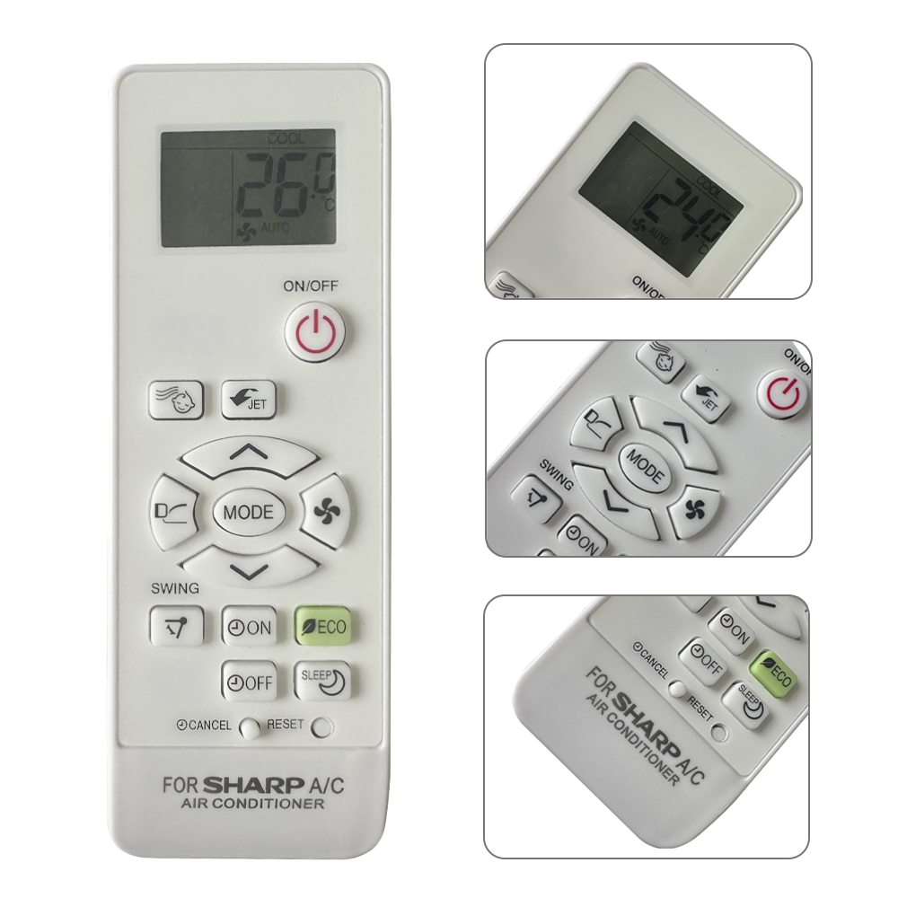 NiLANK SHARP Air Conditioner Remote Control with ECO Energy-Saving ...