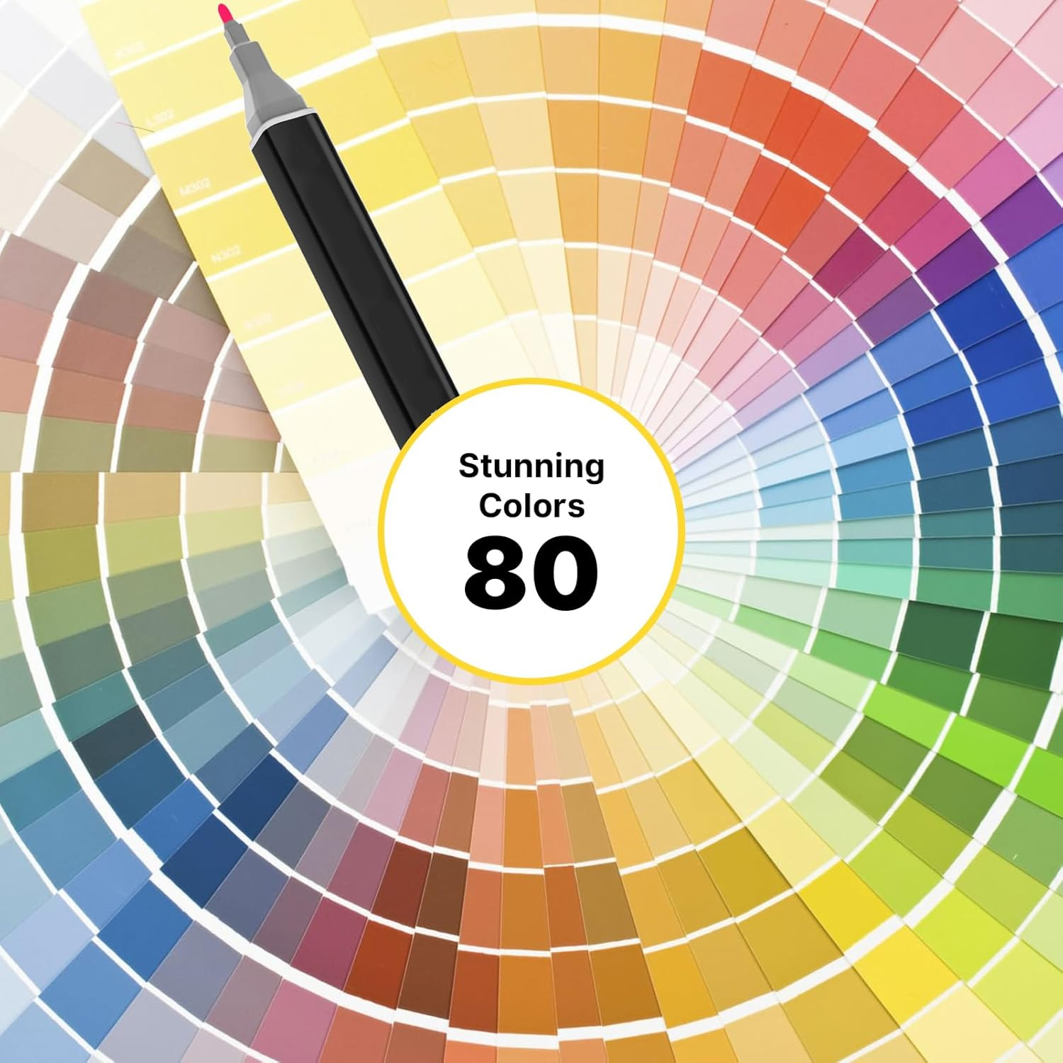 24–120 Colors Dual Tip Art Marker Set – Permanent Sketch Pens for ...