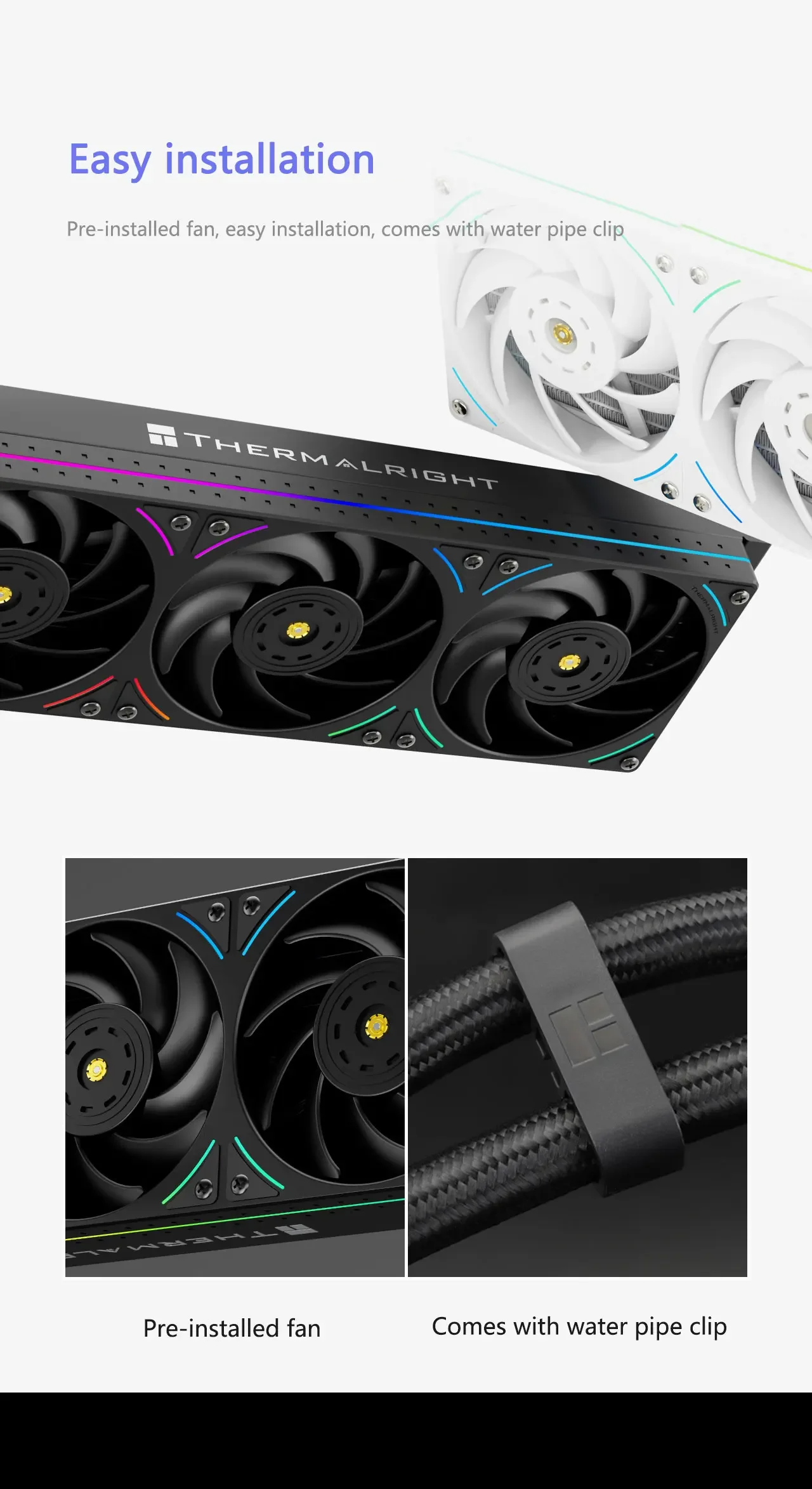 Thermalright Wonder Vision 360 UB ARGB CPU Water Cooler Rotatable 6.67 ...