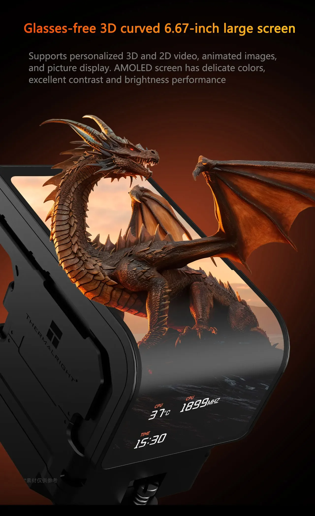 Thermalright Wonder Vision 360 UB ARGB CPU Water Cooler 6.67-inch LCD ...