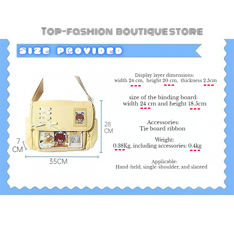 Sweet Canvas Ita Bag Japanese Style Woman Handbag Casual Versatile ...