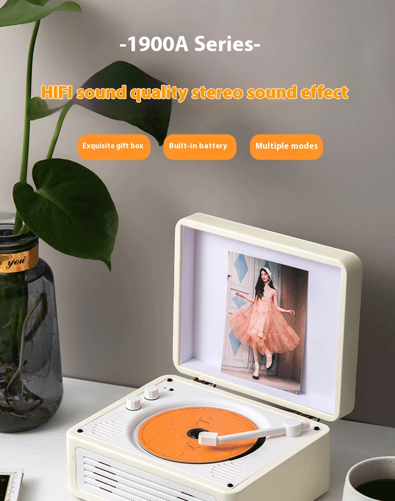 MD 1900E Retro CD player, album, bluetooth speaker, player, birthday ...