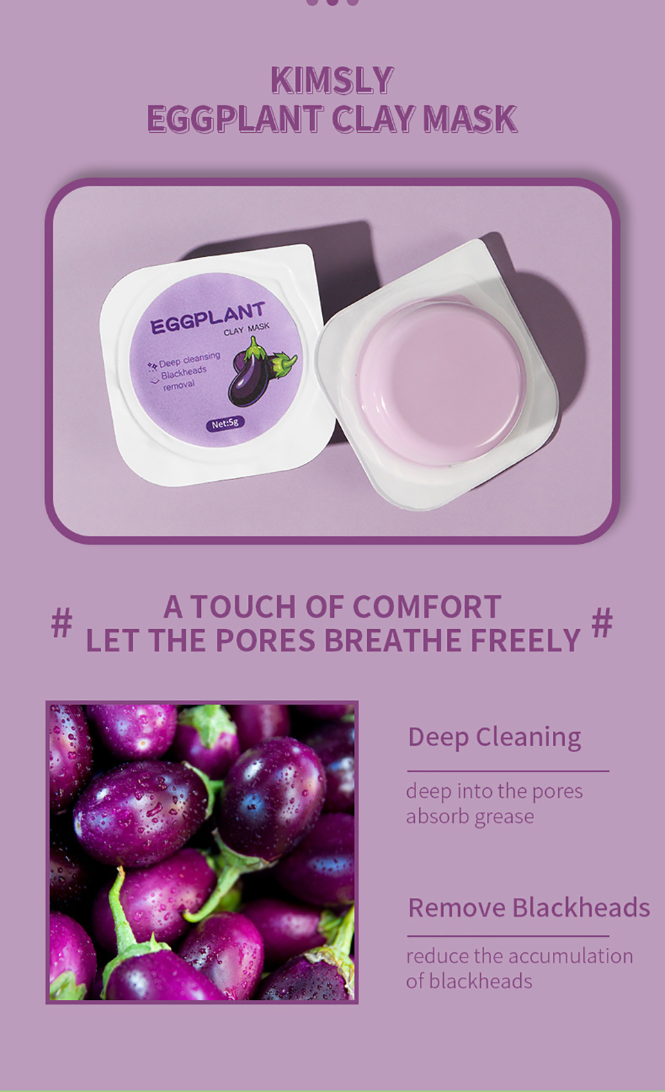 Gentle Clay Mask For Face Facial Deep Cleanser Refreshing and ...