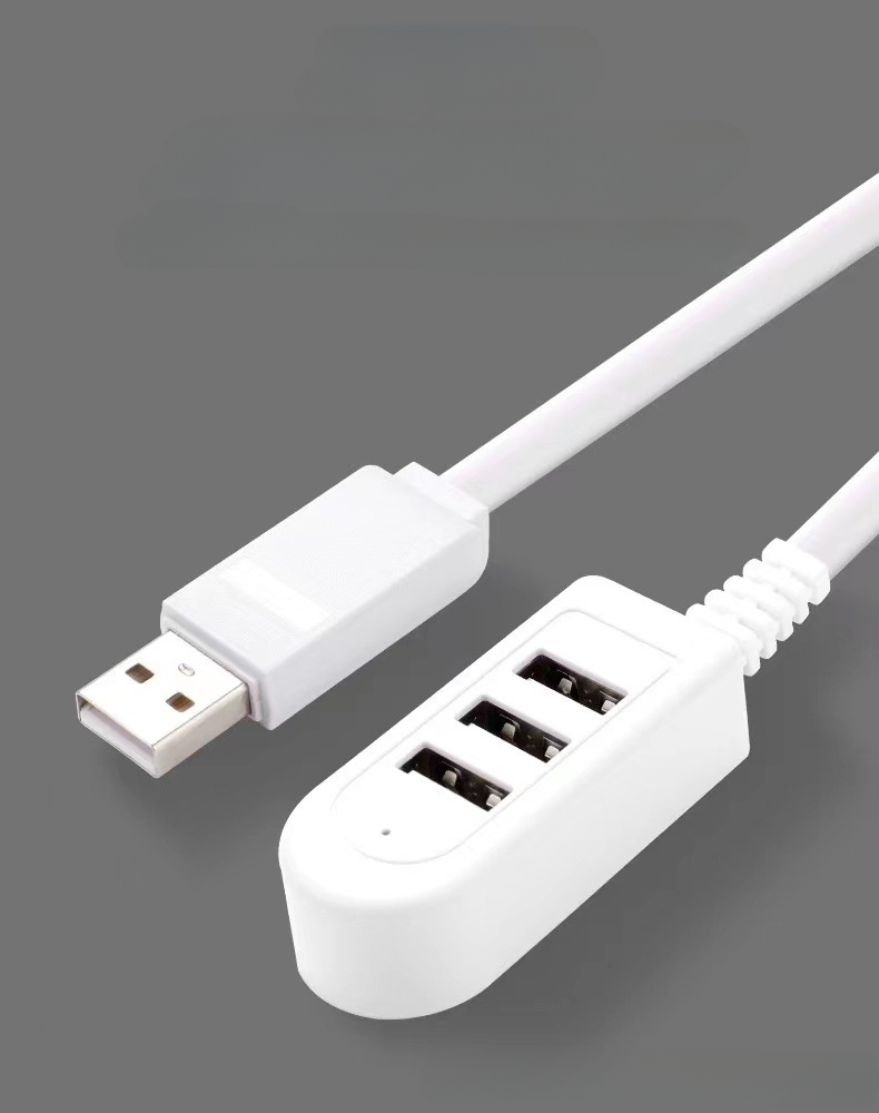 3-in-1 USB Extension Cable Hub Fast Charging Data Docking Station ...