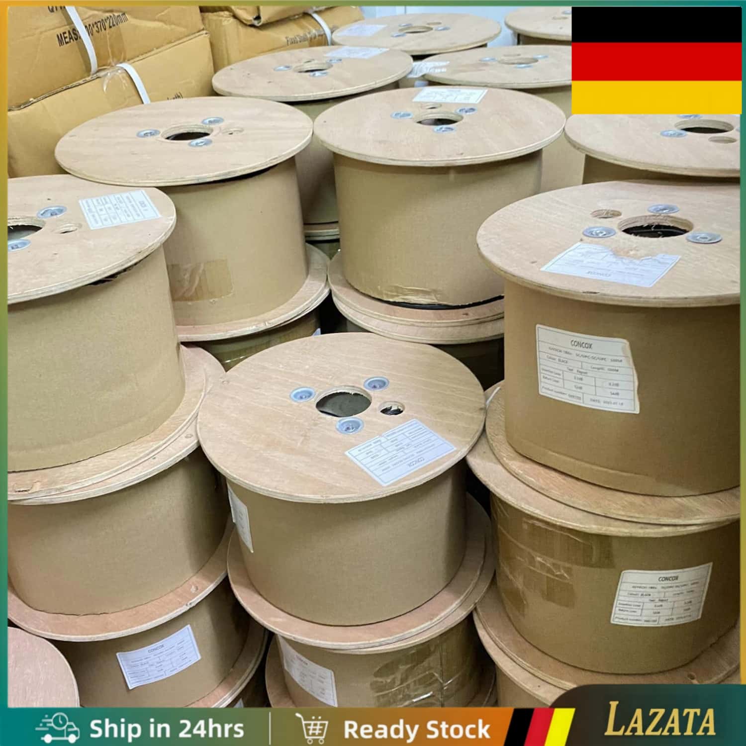 (G657A2r) Fiber Optic Cable 1Km 500m 1000m indoor/outdoor wood | Shopee ...