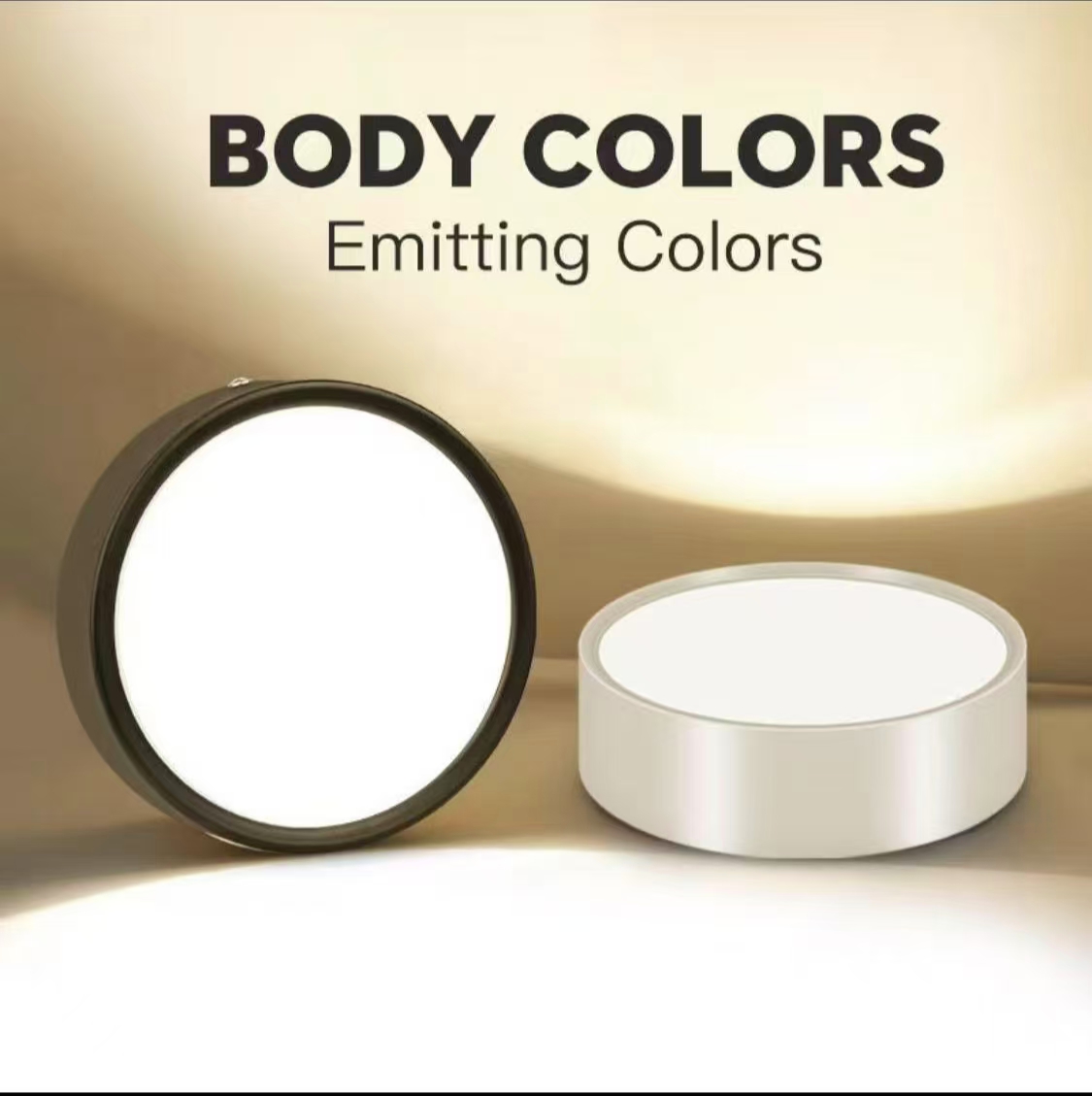 LED Ceiling Light Tri-Color Round Downlight Surface Mounted 5/7/10/12 ...