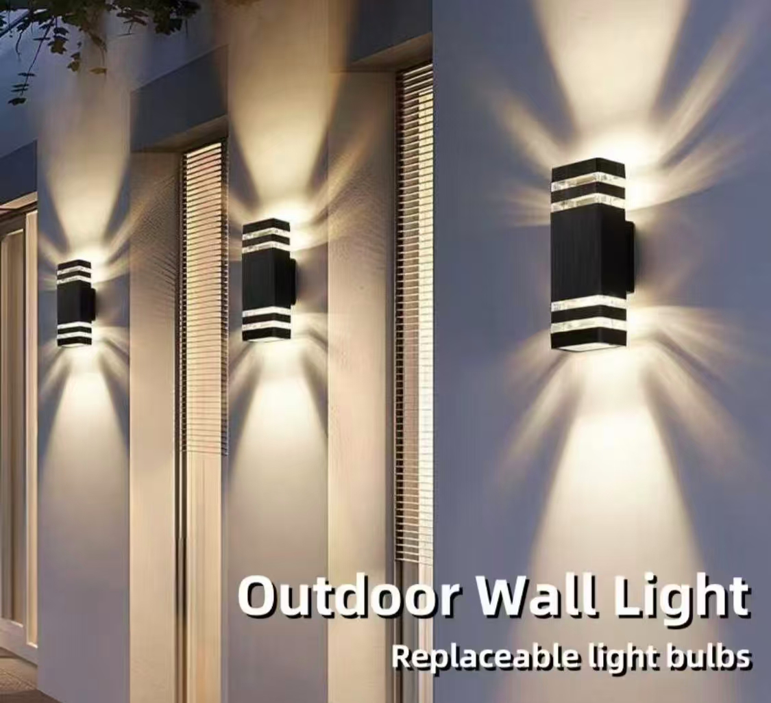 Tri-Color LED Wall Light Outdoor Waterproof Up Down Lights Indoor Wall ...