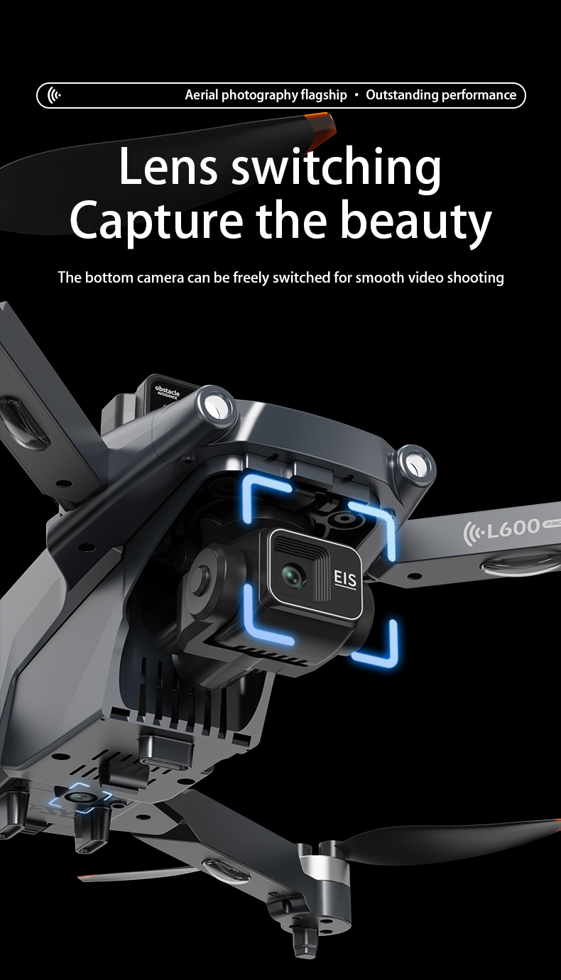 New L600-1 PRO MAX/ L600 PRO MAX 3KM Distance Professional Drone EIS 4K ...