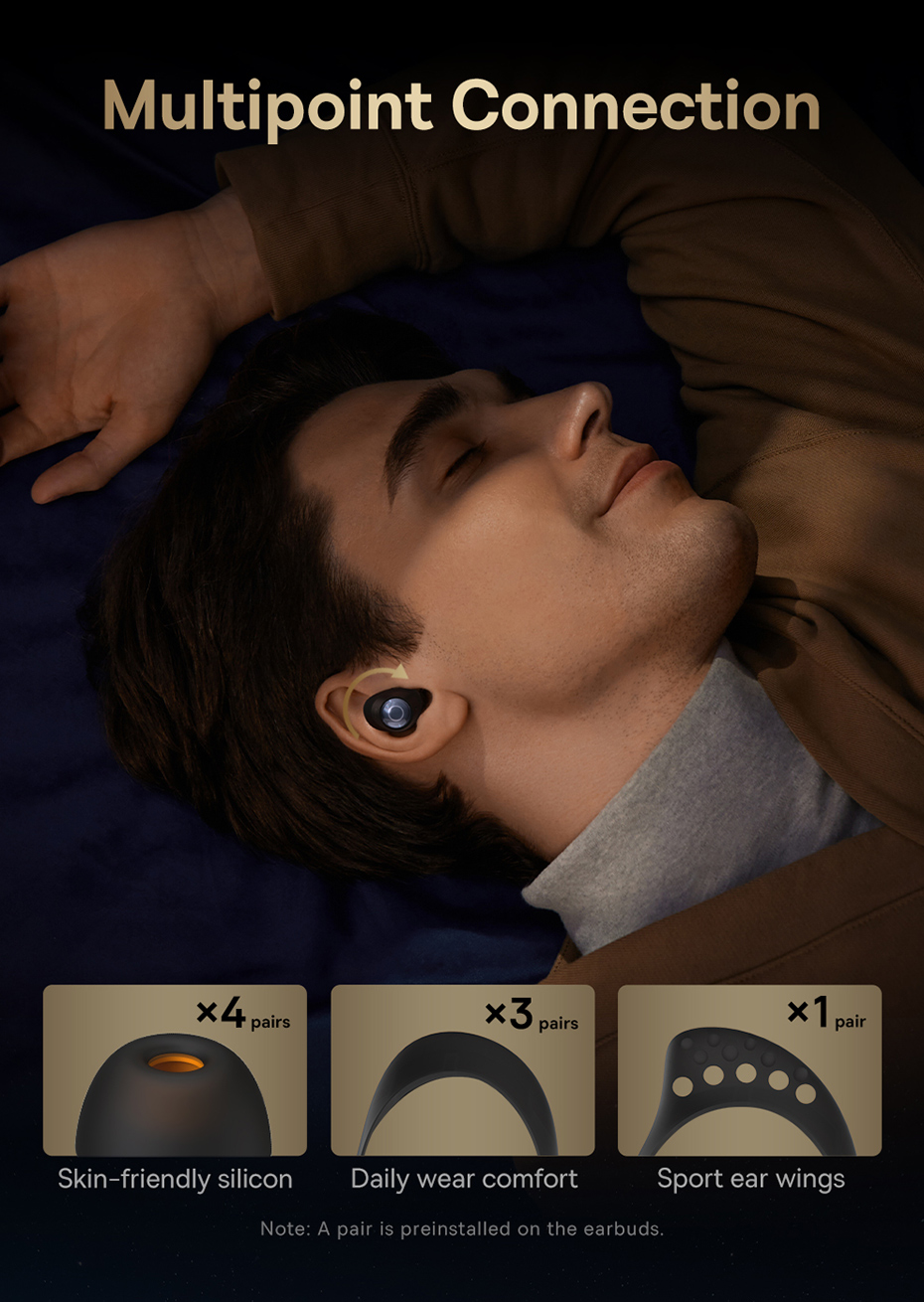 Baseus Bowie MA10 Pro ANC Wireless Earphone Bluetooth 5.3 48dB Noise ...