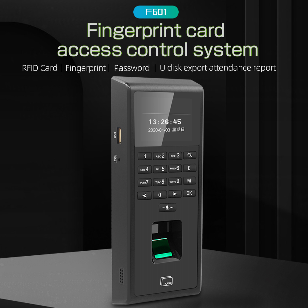 1000User Biometric Fingerprint Access Control Keypad Time Attendance Access Control System TCP ...