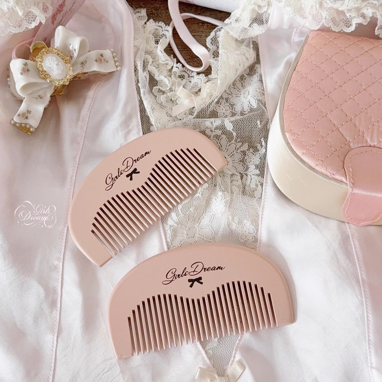 Girl Dream Original Mahogany Comb Portable Mini Comb Fine-tooth ...