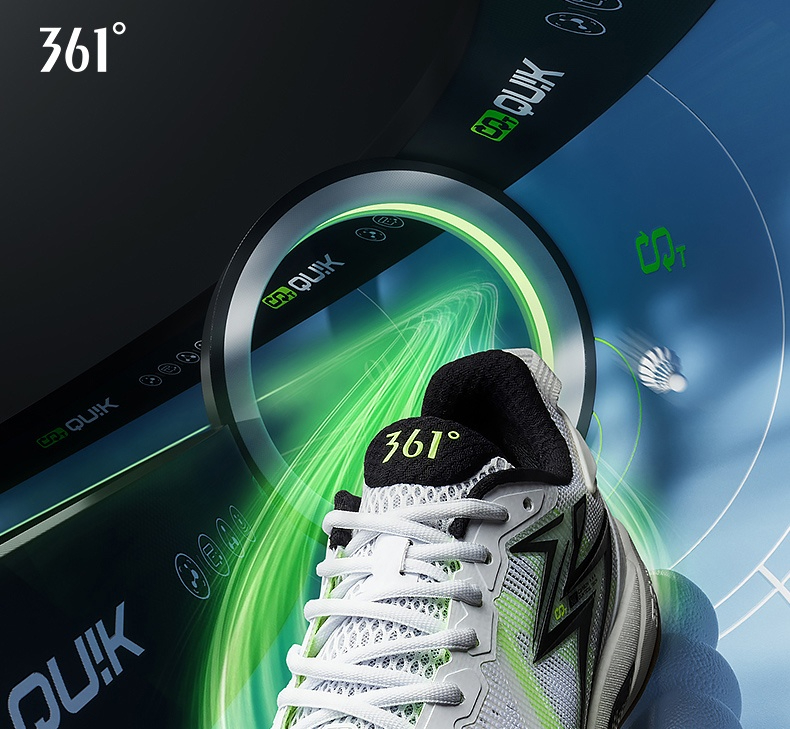 361 Degrees Men Badminton Training Shoes Breathable Non-Slip 672524402 ...