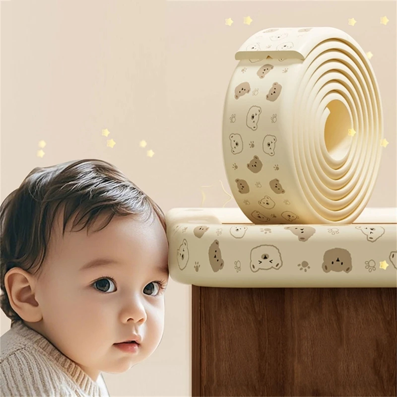 2m Soft Thick Baby Safety Desk Edge Guard Strip for Kids, L-shaped ...