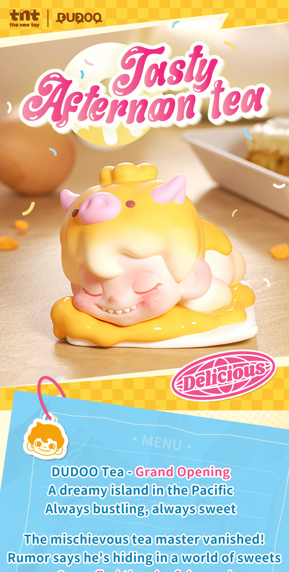 TNTSPACE DUDOO Tasty Afternoon Tea Series Figures Blind Box Birthday Gifts Action Toys (Whole ...