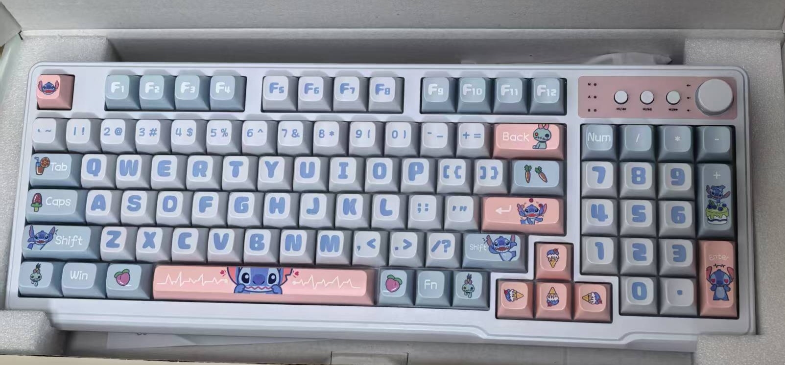 New Stitch Dual-mode Bluetooth Wireless Keyboard cute Anime Kawaii ...